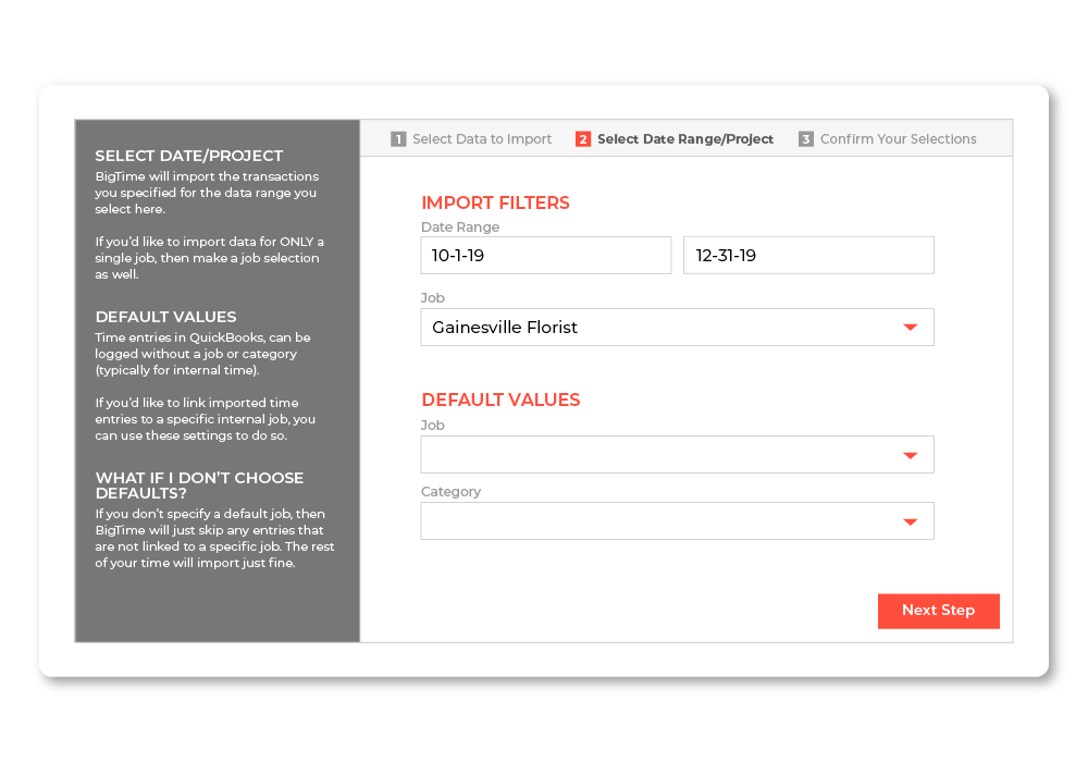 Integrations: Quickbooks | BigTime Software