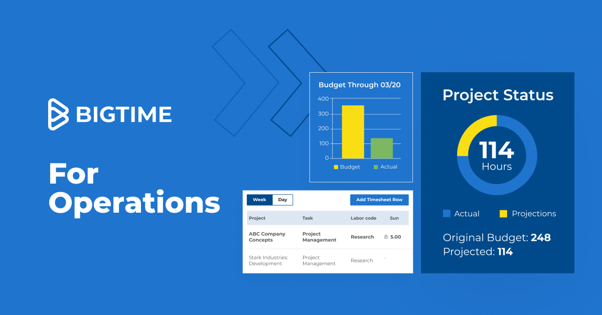 BigTime for Operations Teams