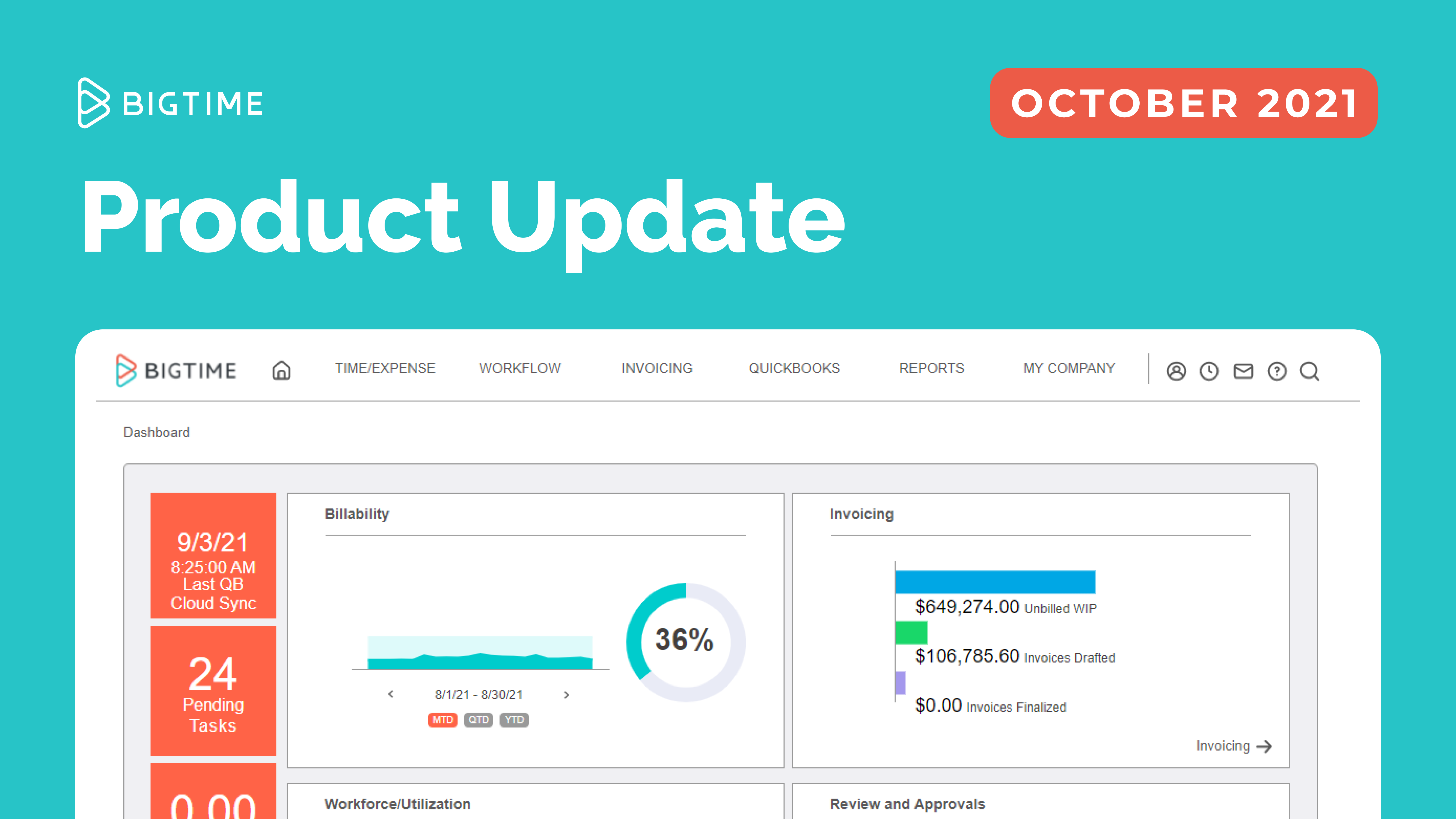 October 2021 BigTime Release Overview