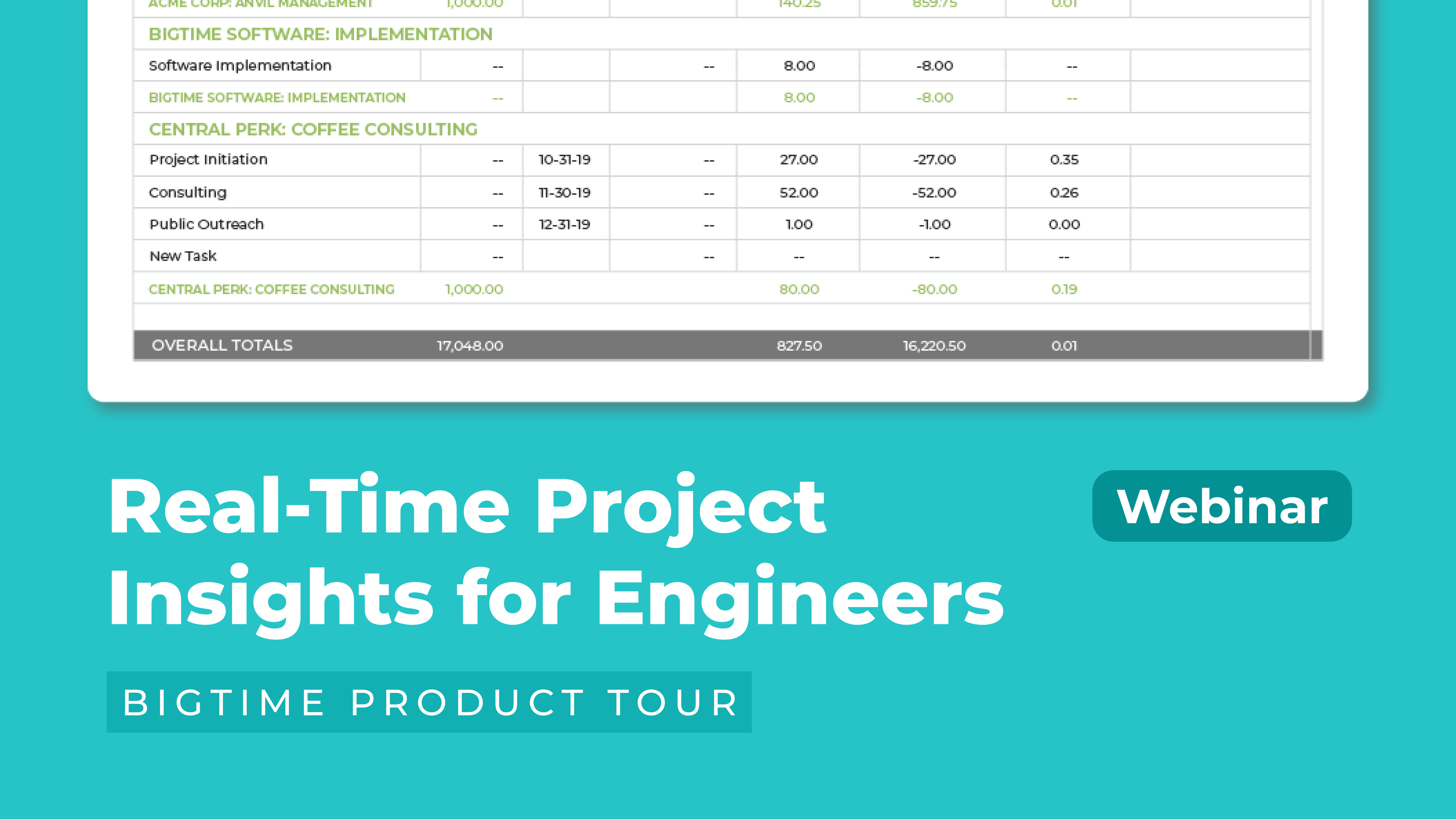 Real-Time Project Insights for Engineers
