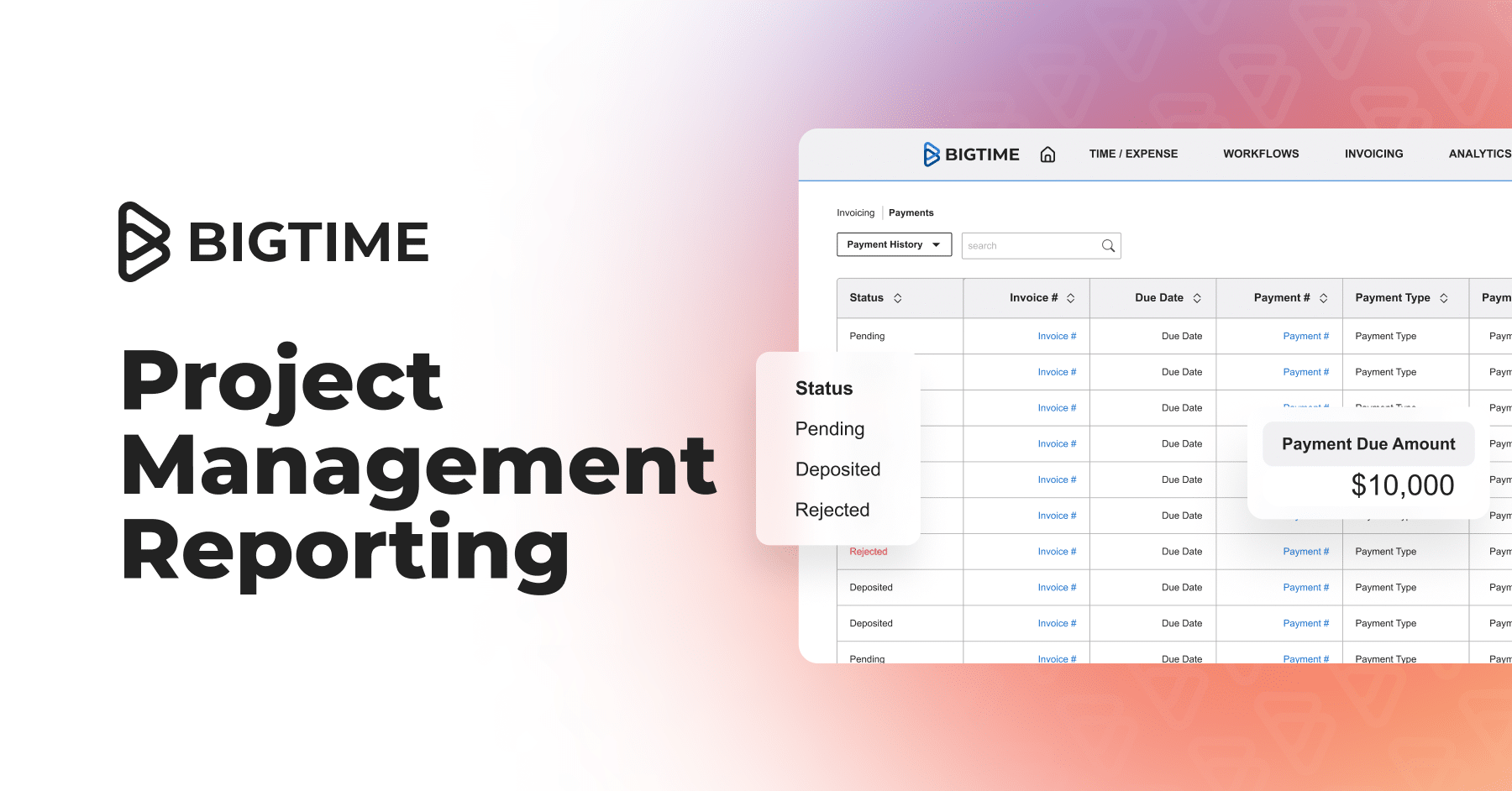 Features: Reporting | BigTime Software
