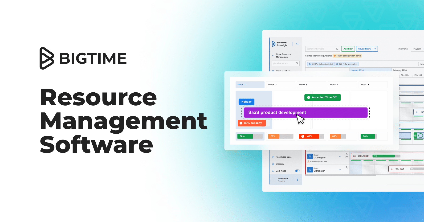 Features: Resource Management | BigTime Software