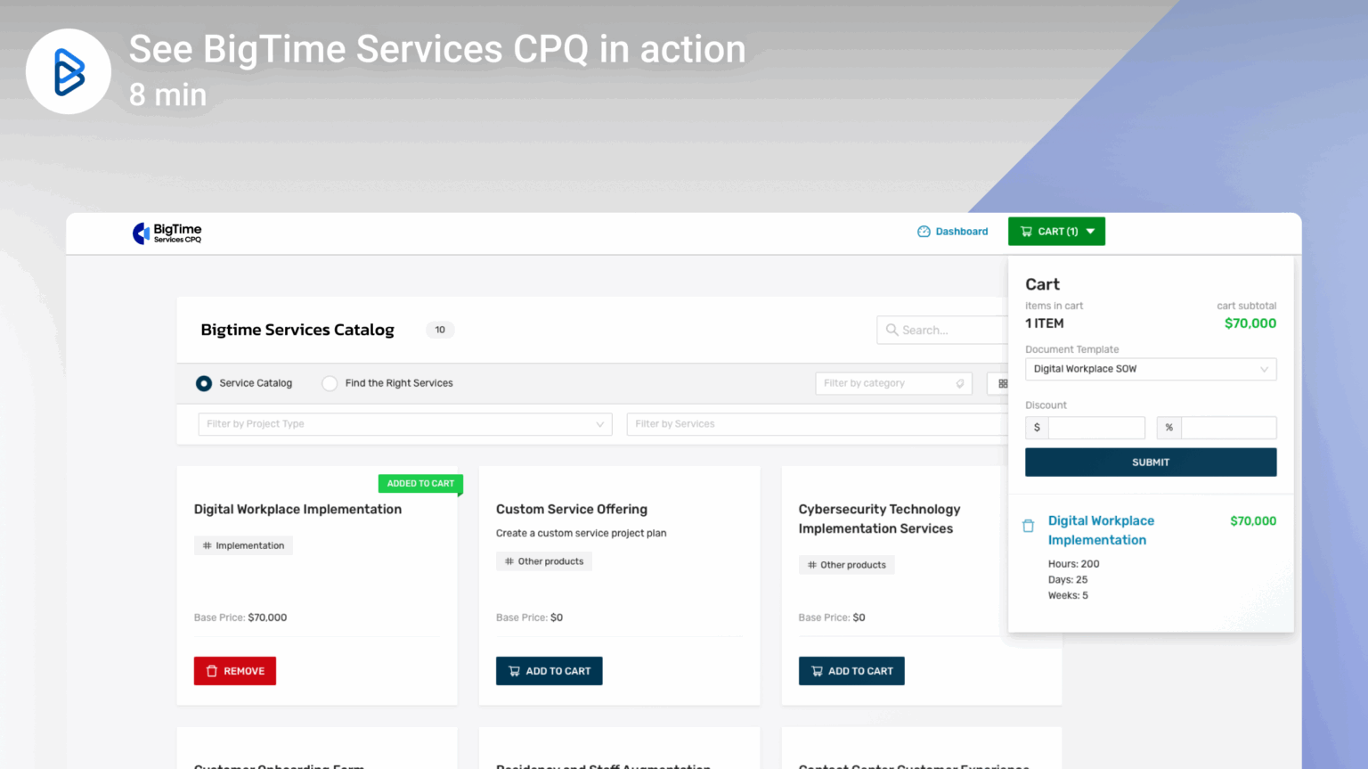 BigTime Services CPQ Software | BigTime Software